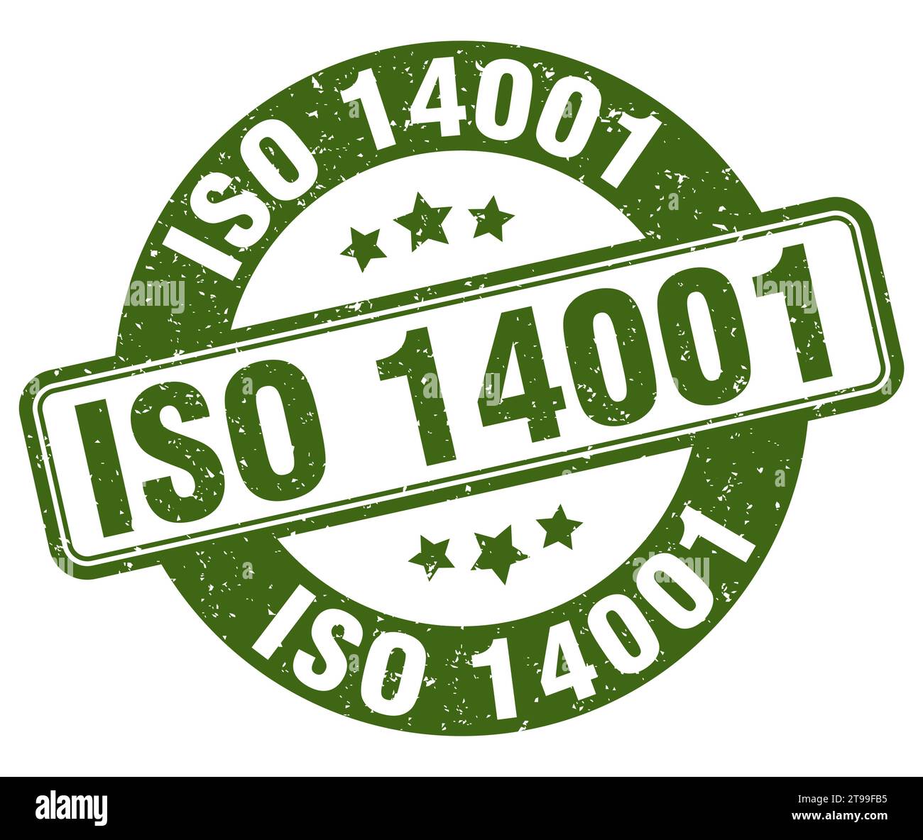iso 14001 stamp. iso 14001 sign. round grunge label Stock Vector Image ...