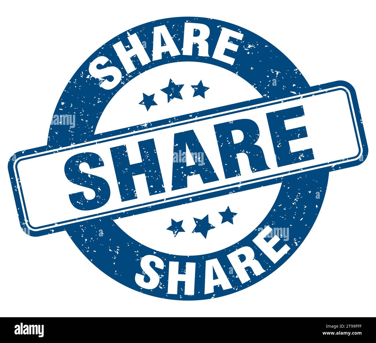 share stamp. share sign. round grunge label Stock Vector Image & Art ...