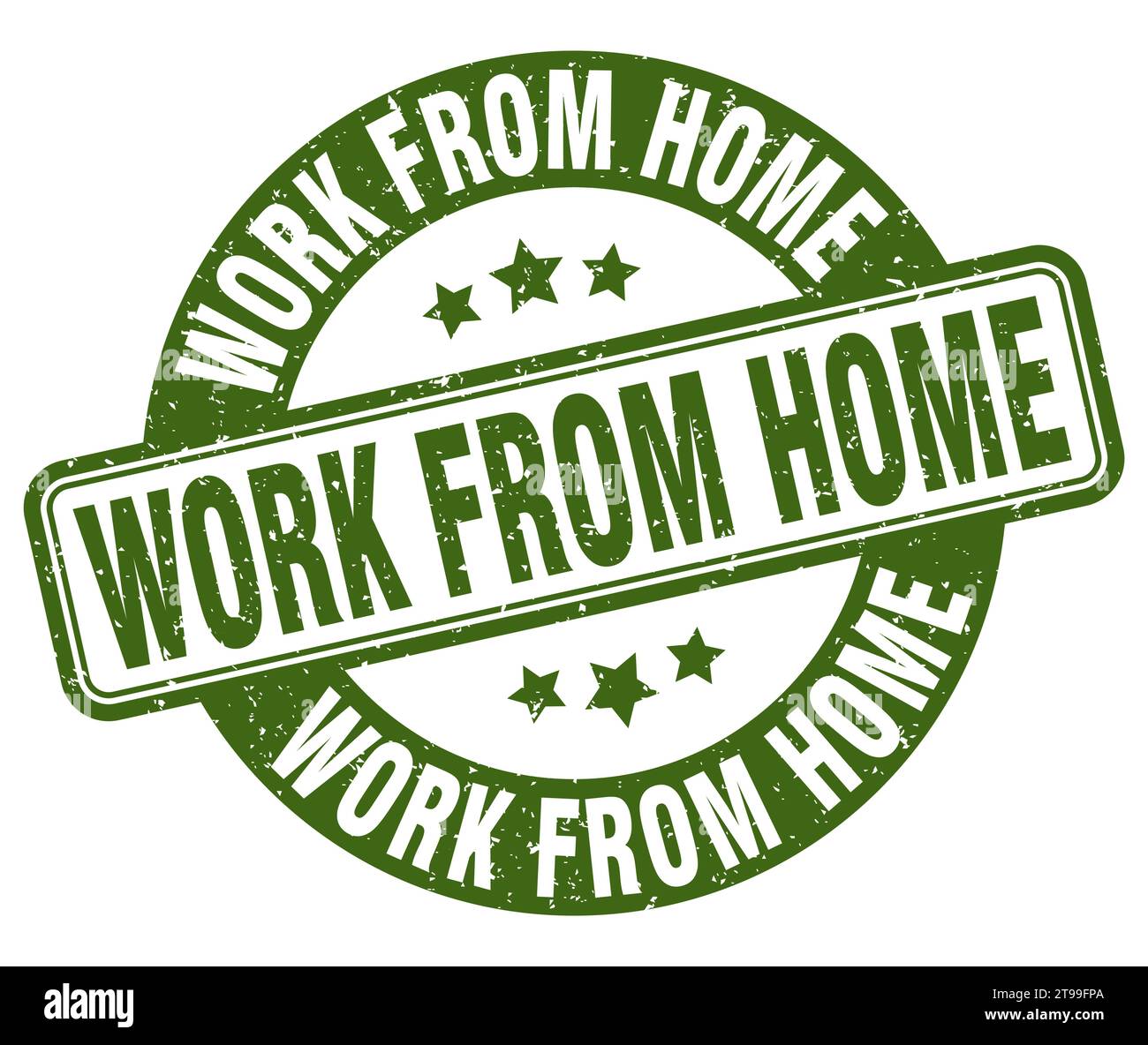 Work from home stamp Stock Vector Images - Alamy