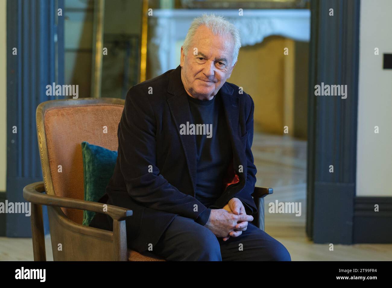 Singer Victor Manuel poses during the portrait session at the Palacio ...