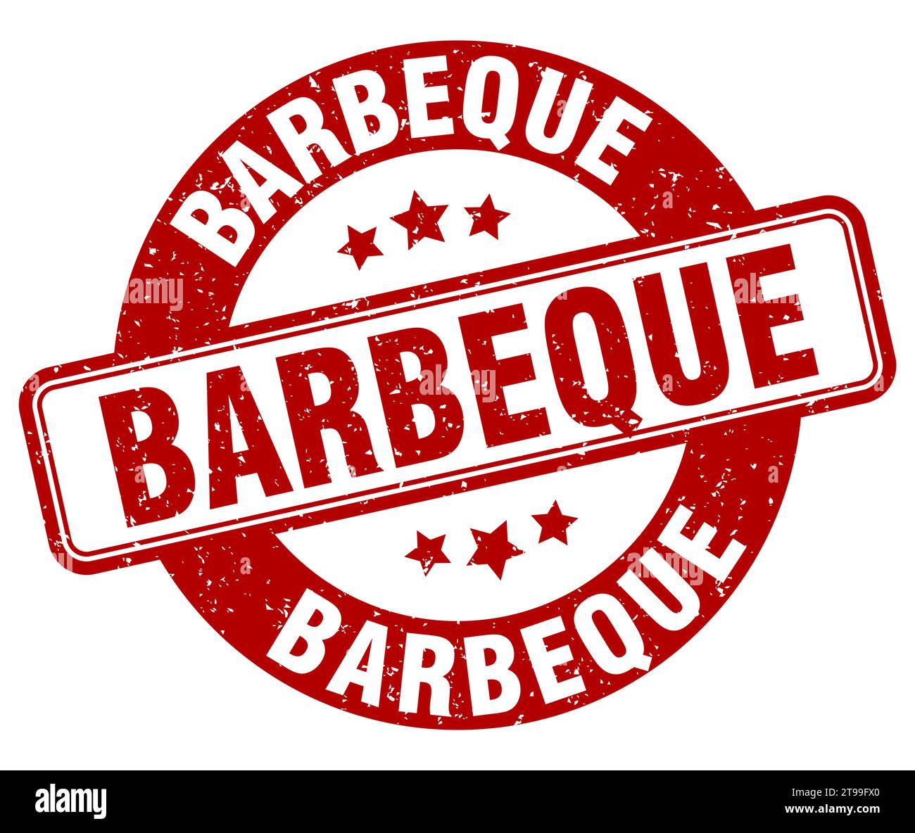 barbeque stamp. barbeque sign. round grunge label Stock Vector Image ...