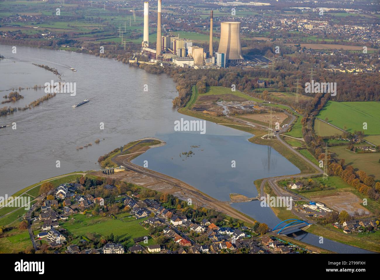 Rhein hochwasser aerial hi-res stock photography and images - Alamy