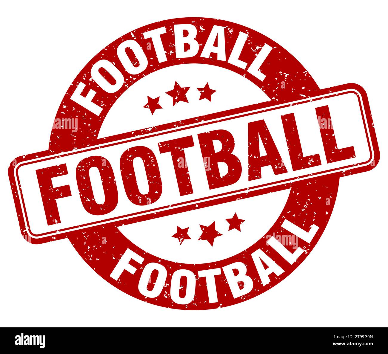 football stamp. football sign. round grunge label Stock Vector Image ...