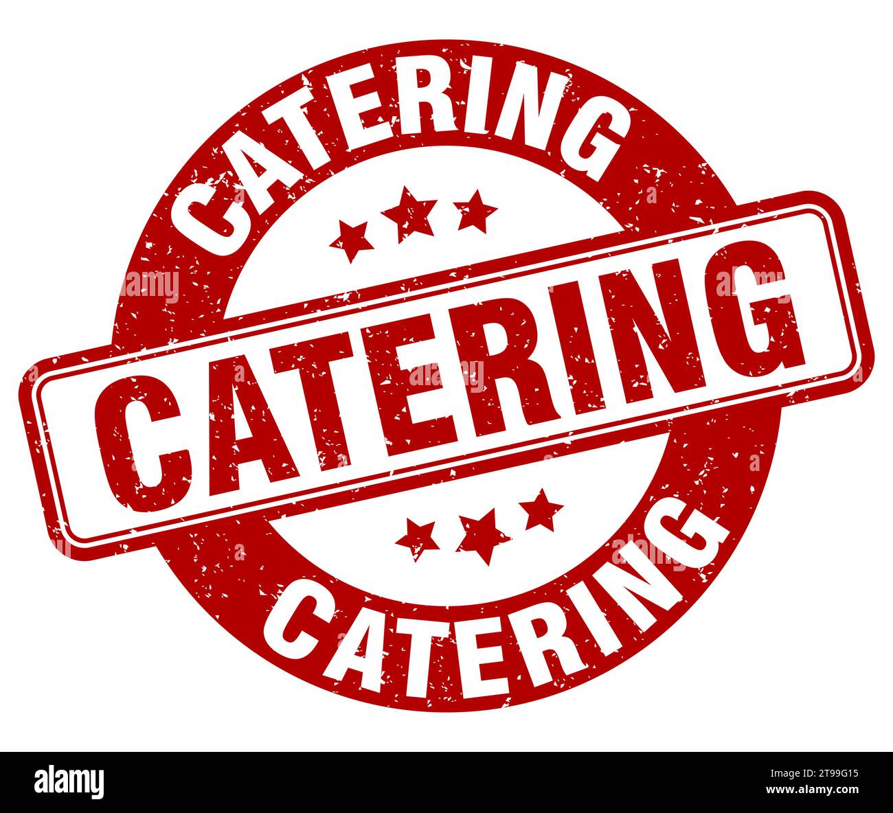 catering stamp. catering sign. round grunge label Stock Vector Image ...