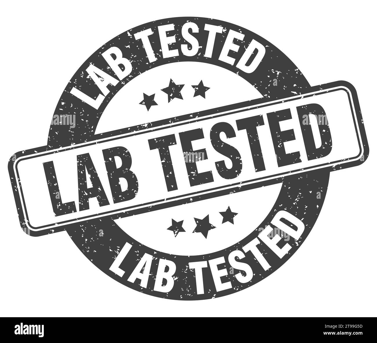 lab tested stamp. lab tested sign. round grunge label Stock Vector ...