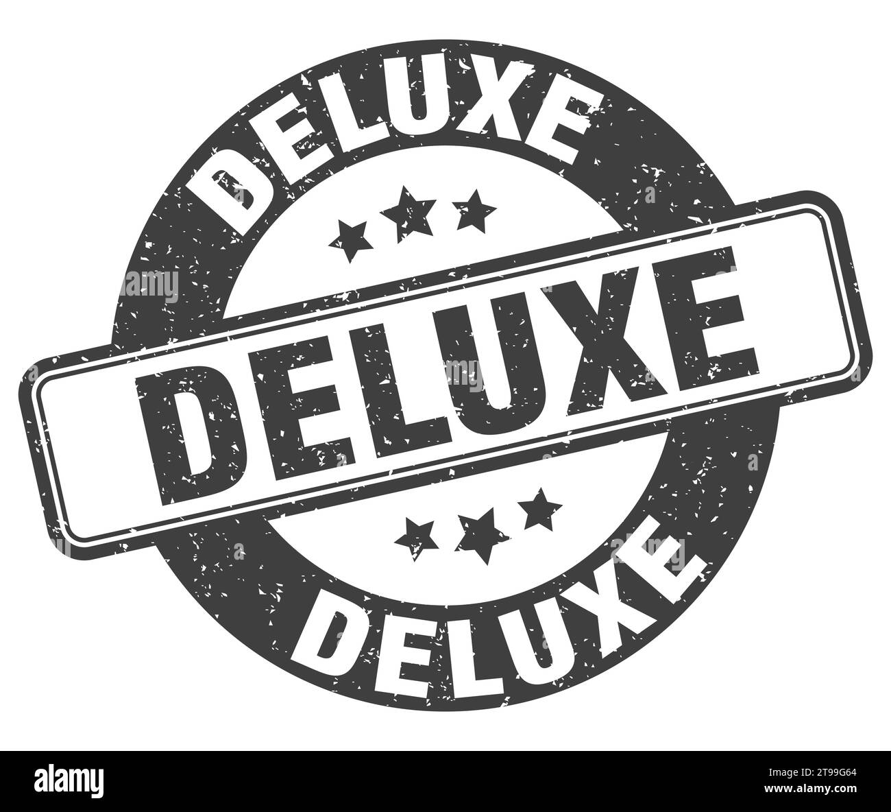 deluxe stamp. deluxe sign. round grunge label Stock Vector Image & Art ...