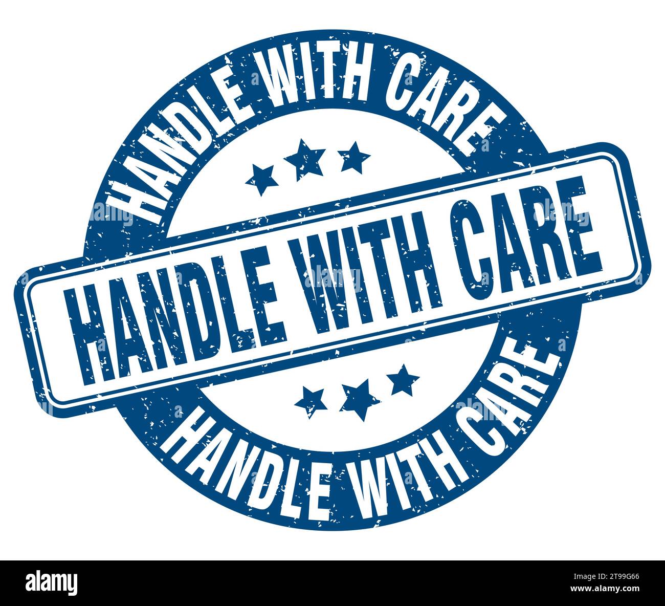 handle with care stamp. handle with care sign. round grunge label Stock ...