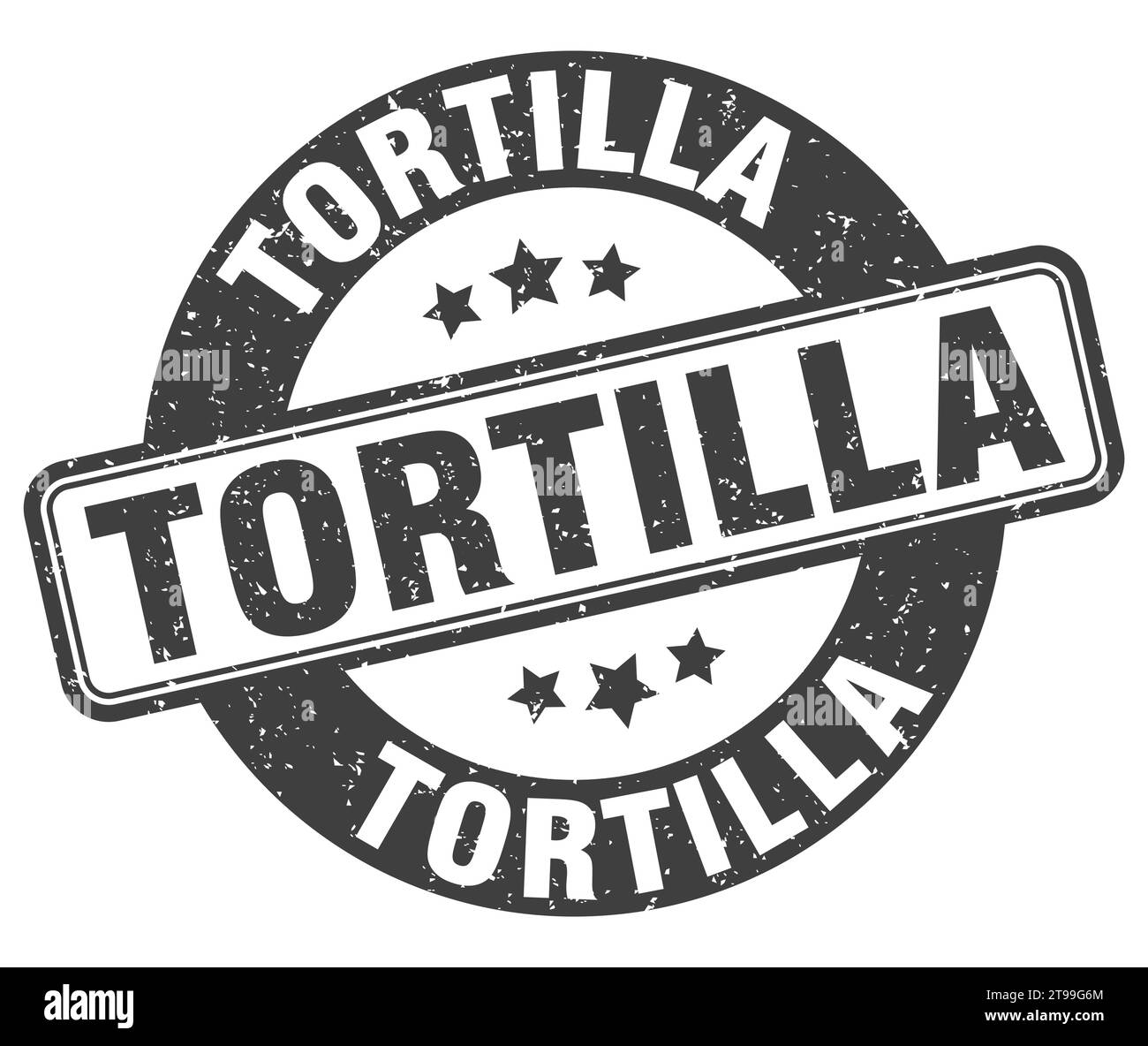 tortilla stamp. tortilla sign. round grunge label Stock Vector Image ...