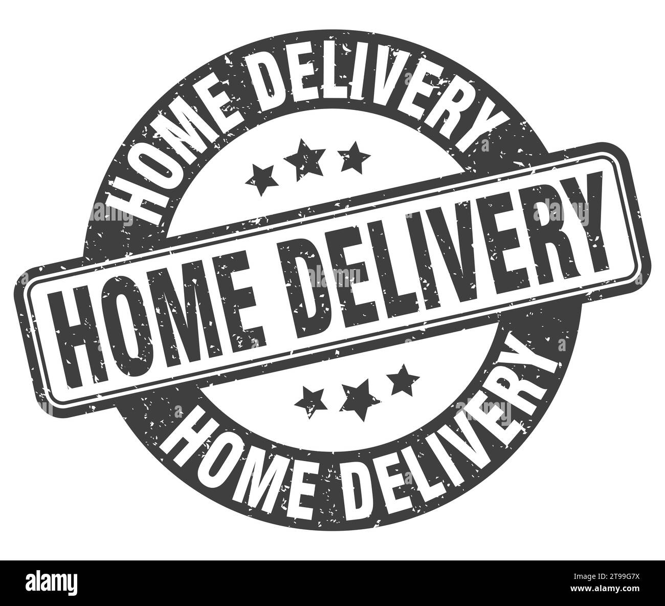 home delivery stamp. home delivery sign. round grunge label Stock ...