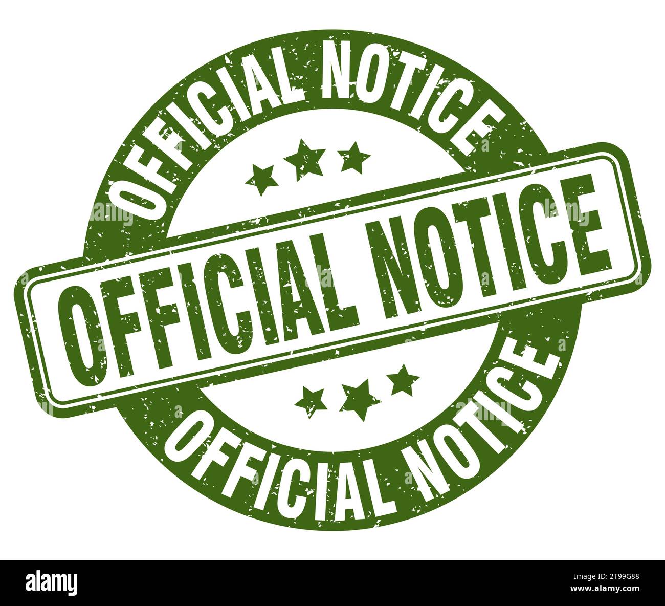 official notice stamp. official notice sign. round grunge label Stock ...