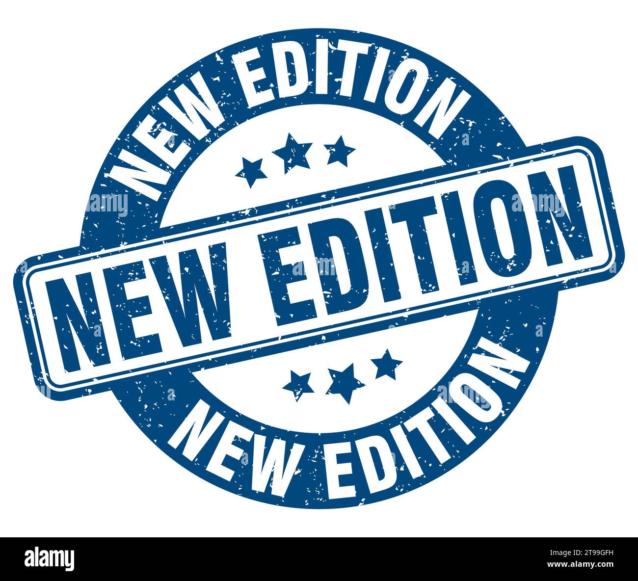 new edition stamp. new edition sign. round grunge label Stock Vector ...