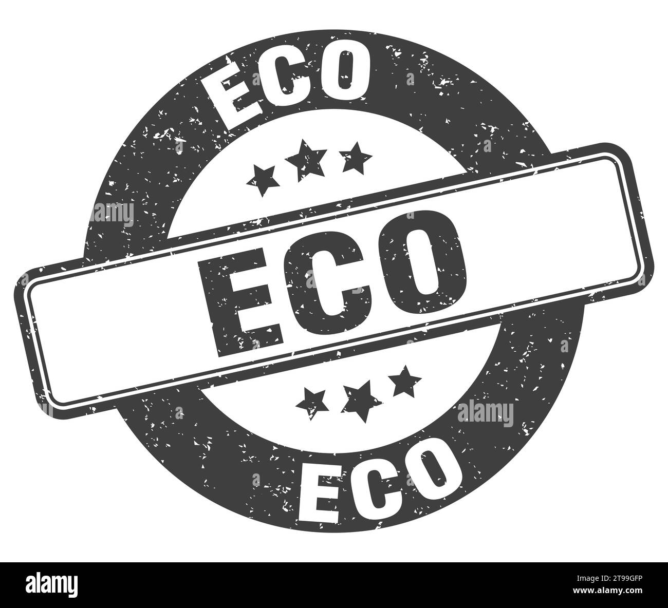 eco stamp. eco sign. round grunge label Stock Vector Image & Art - Alamy