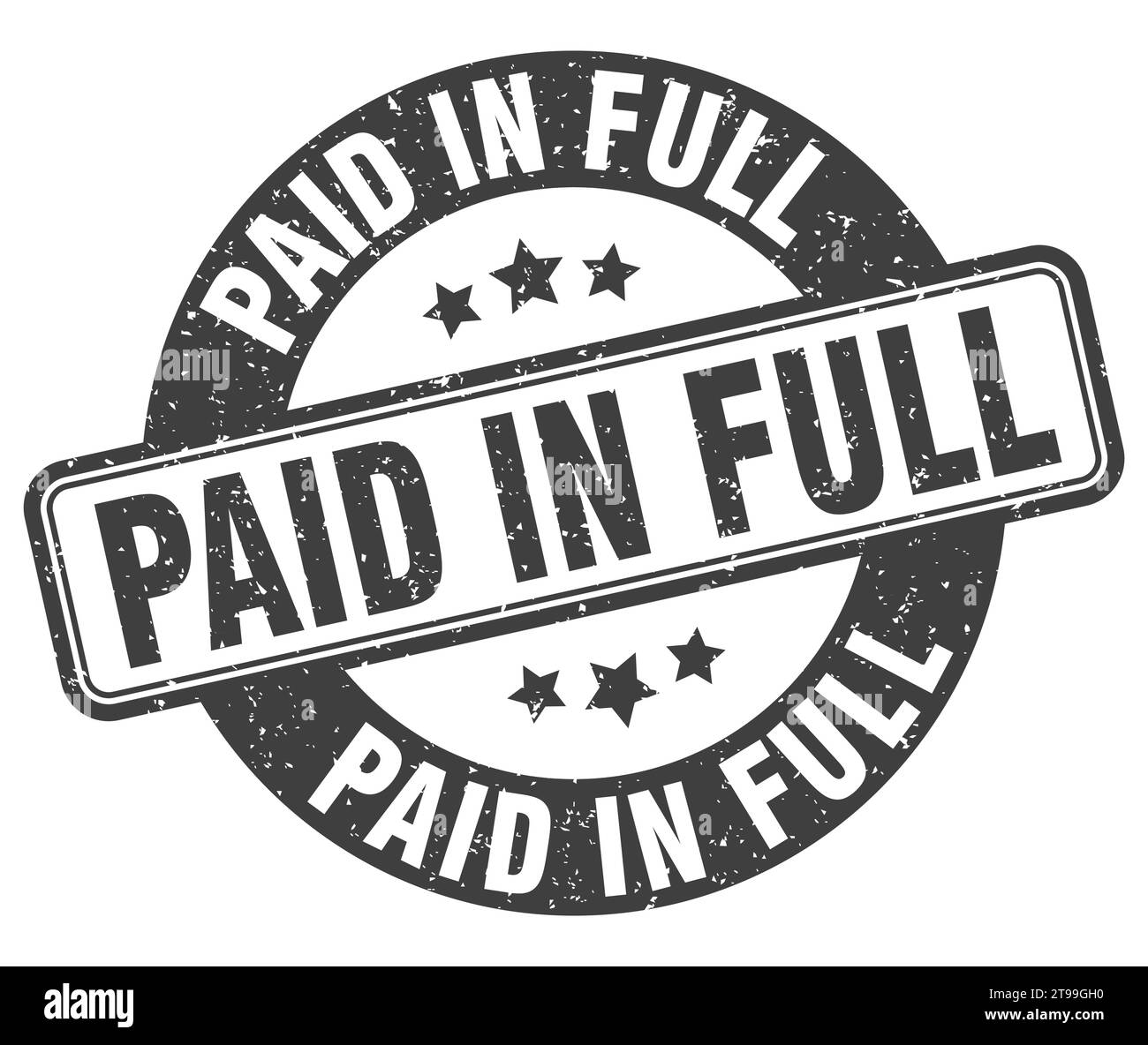 Paid in full stamp Black and White Stock Photos & Images - Alamy