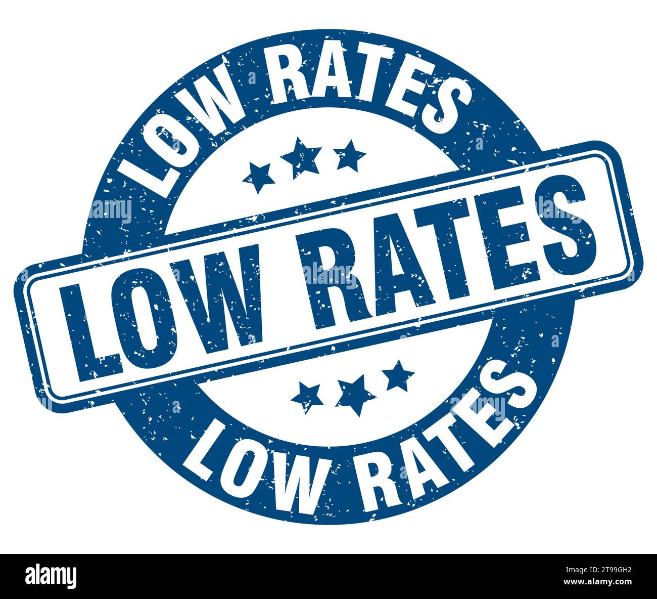 low rates stamp. low rates sign. round grunge label Stock Vector Image ...