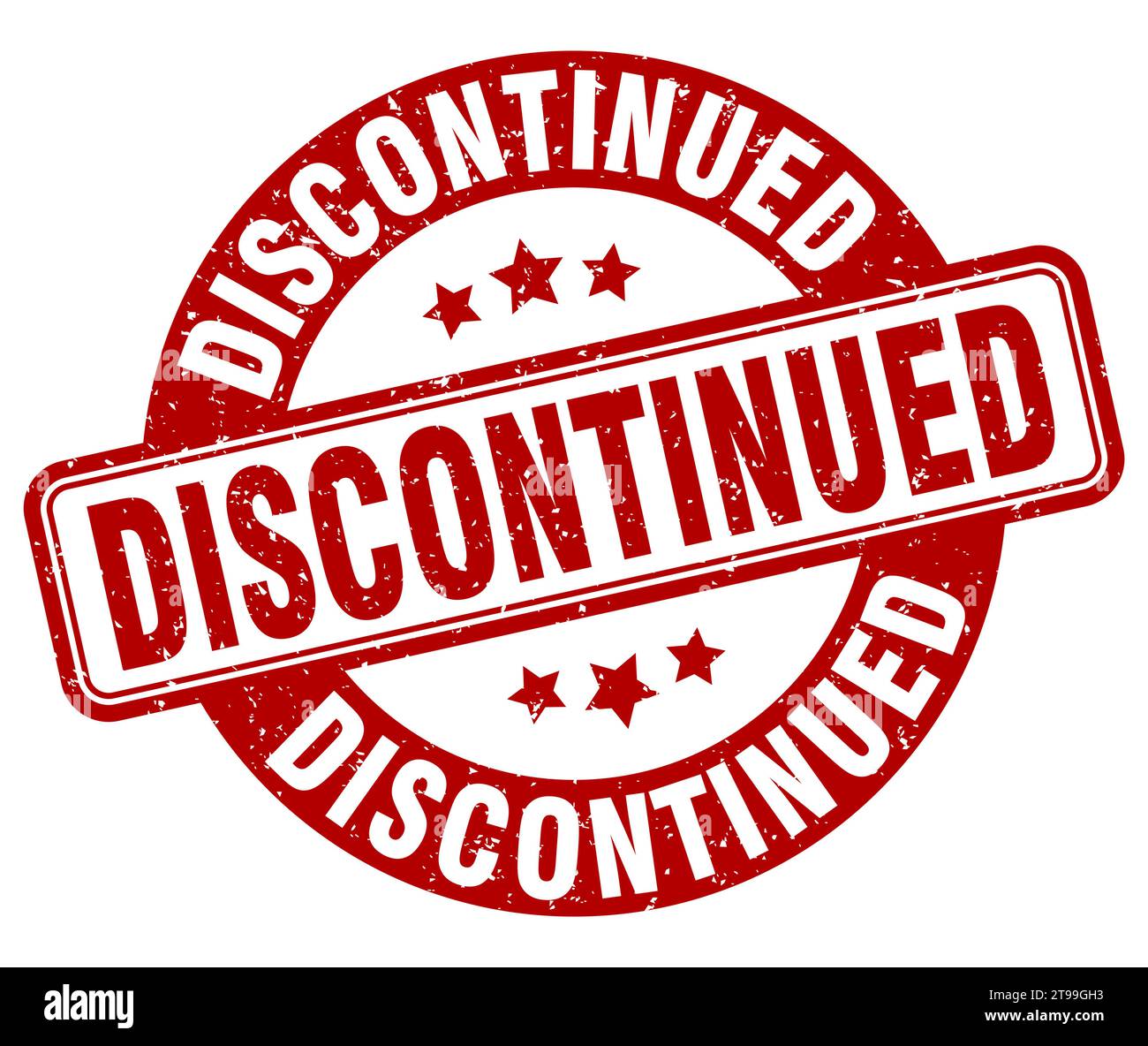 discontinued stamp. discontinued sign. round grunge label Stock Vector ...