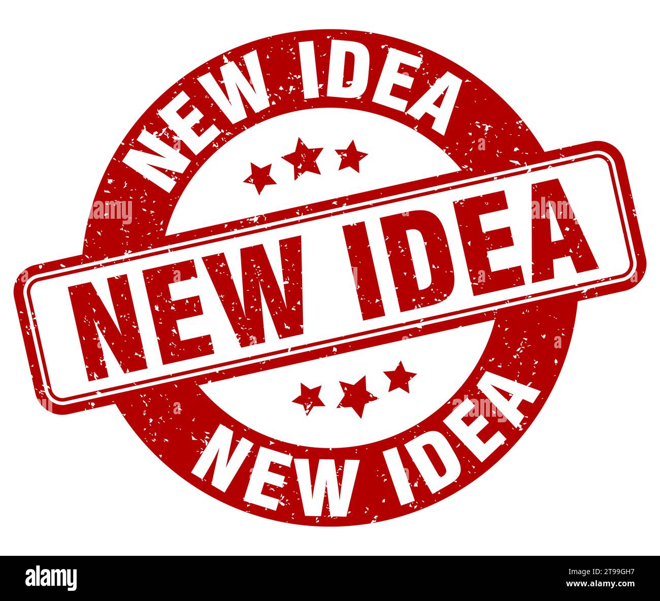 new idea stamp. new idea sign. round grunge label Stock Vector Image ...