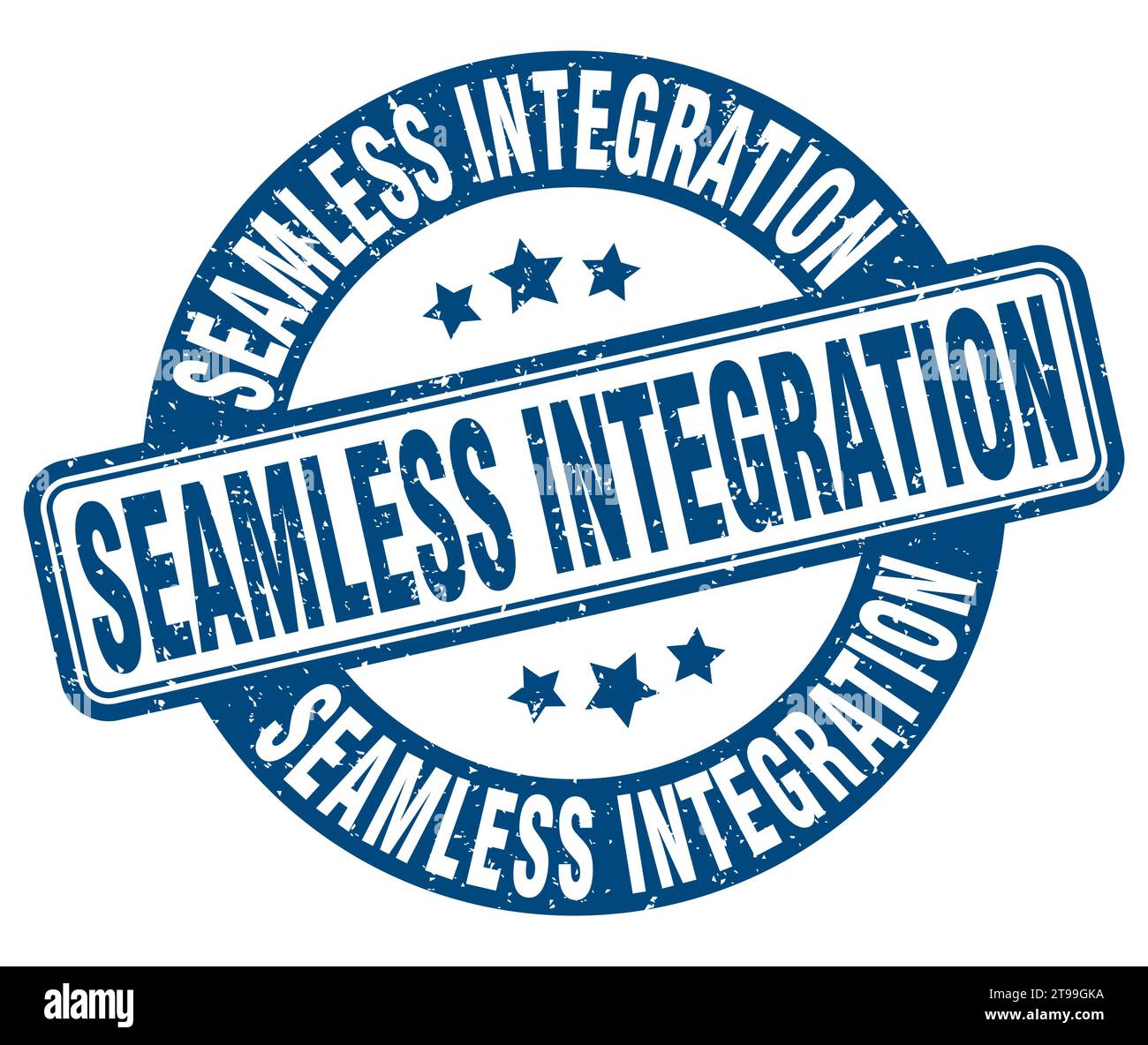seamless integration stamp. seamless integration sign. round grunge label Stock Vector Image ...