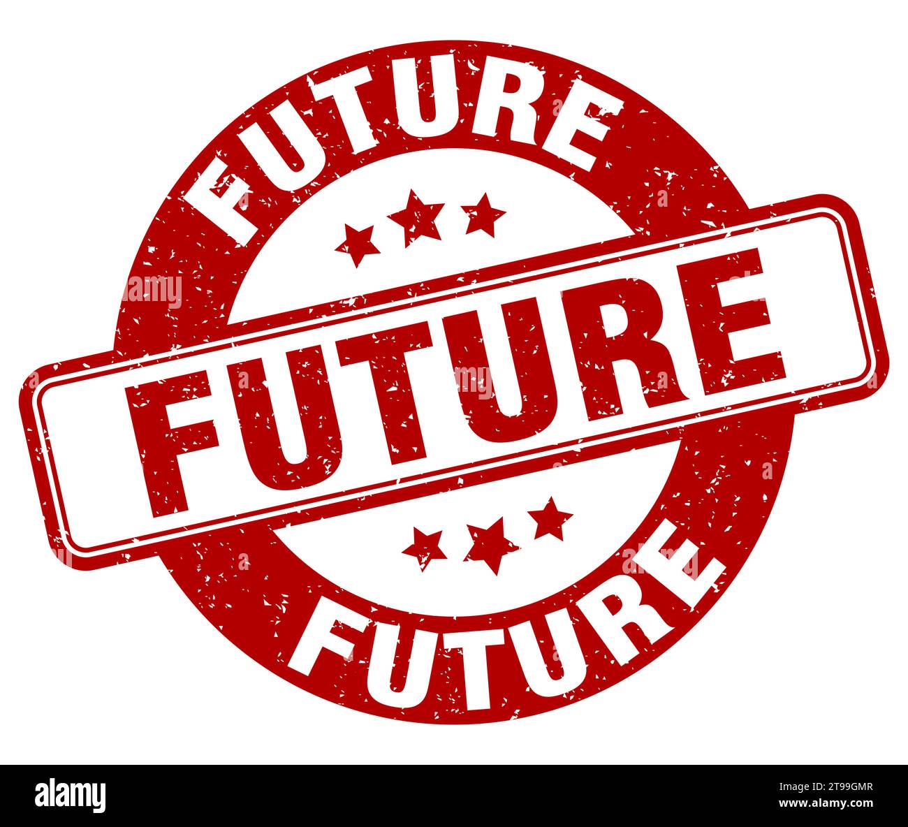 future stamp. future sign. round grunge label Stock Vector Image & Art ...