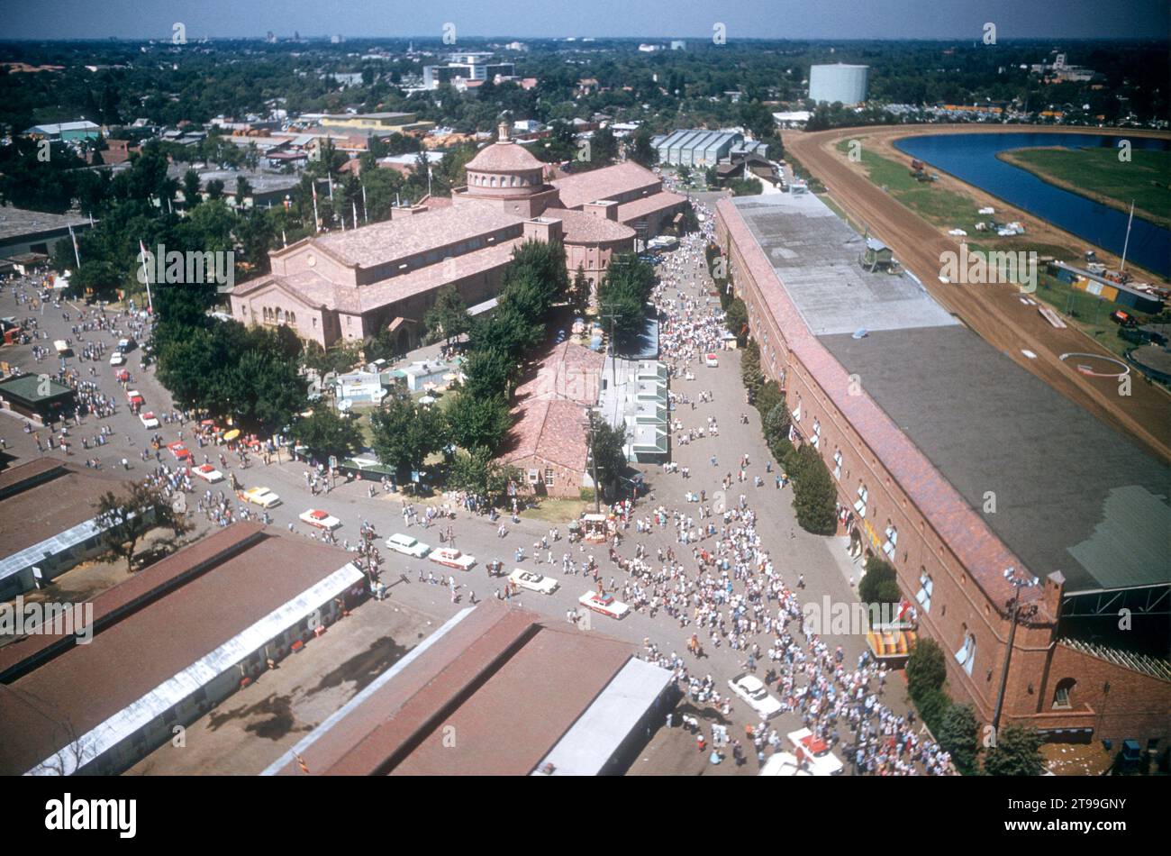 SACRAMENTO, CA - AUGUST, 1958: An aerial view of the Sacramento State ...