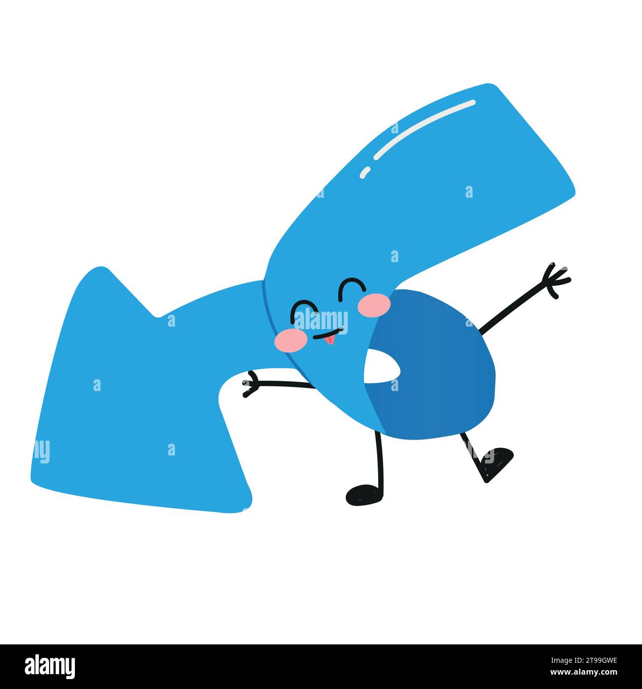 Funny cute happy arrow ,baby face,kawaii characters . Vector child ...