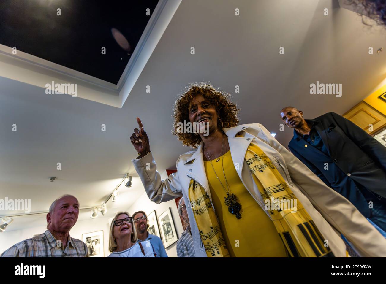 Carolyn Cal Gill, lead singer of the Velvelettes, on a tour of the ...
