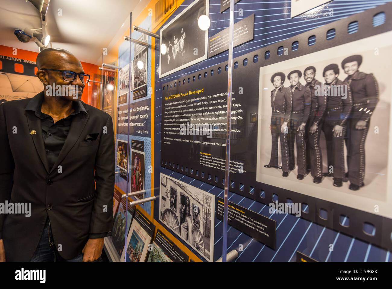 Richard Street Jr. at the Museum of Motown Music. The musician is the ...