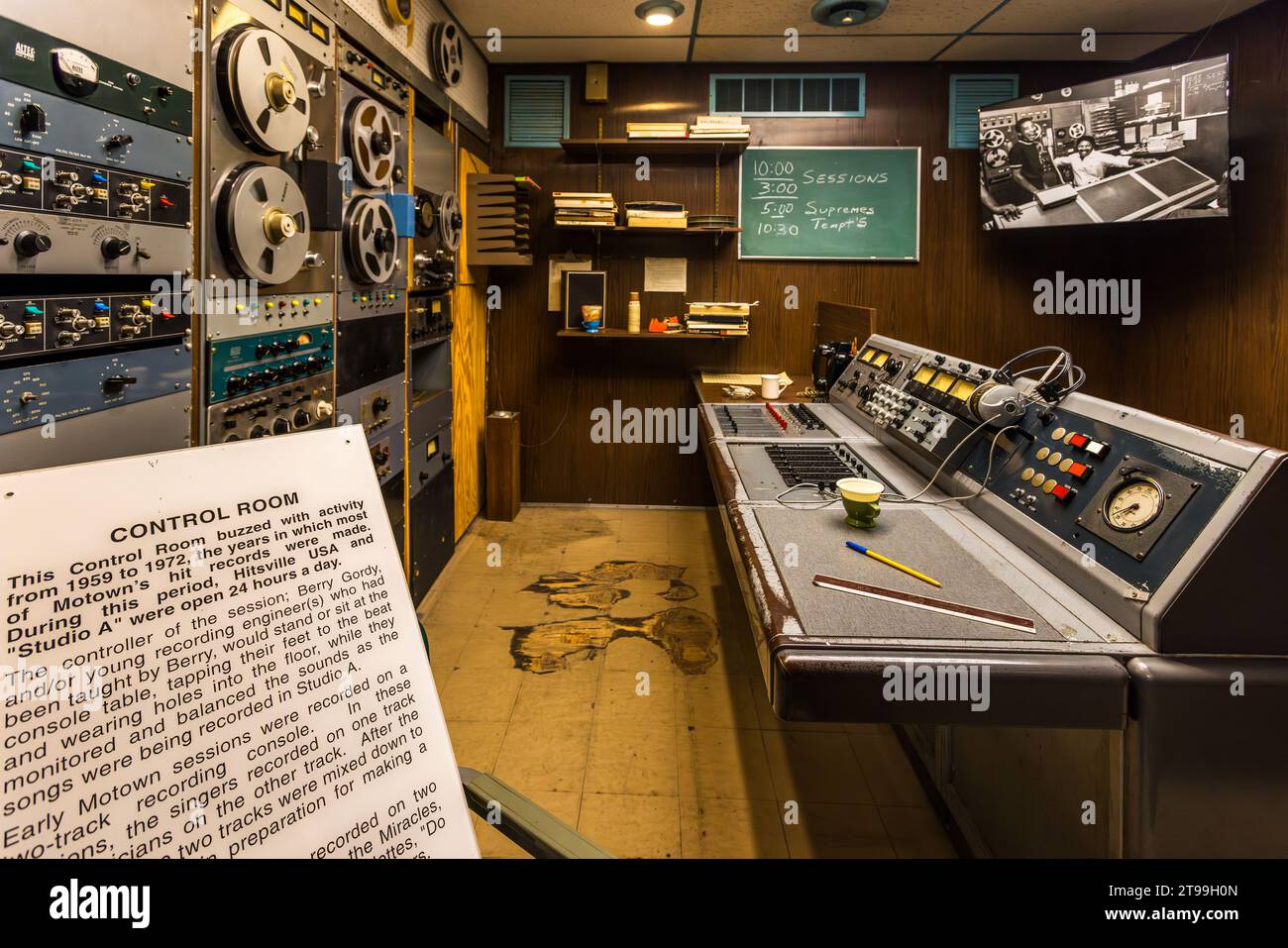 Motwown Music control room. Between 1961 and 1971, Motown released 110 ...