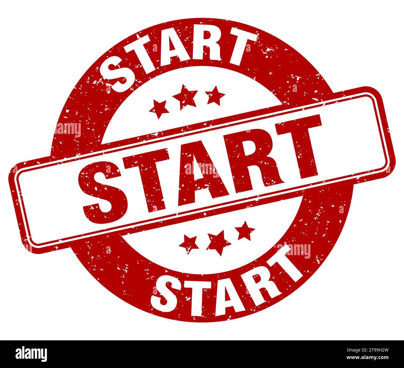 start stamp. start sign. round grunge label Stock Vector Image & Art ...