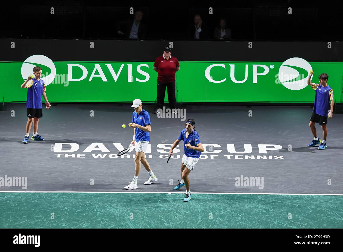Malaga, Malaga, Spain. 23rd Nov, 2023. Jannik Sinner (ITA), Lorenzo ...