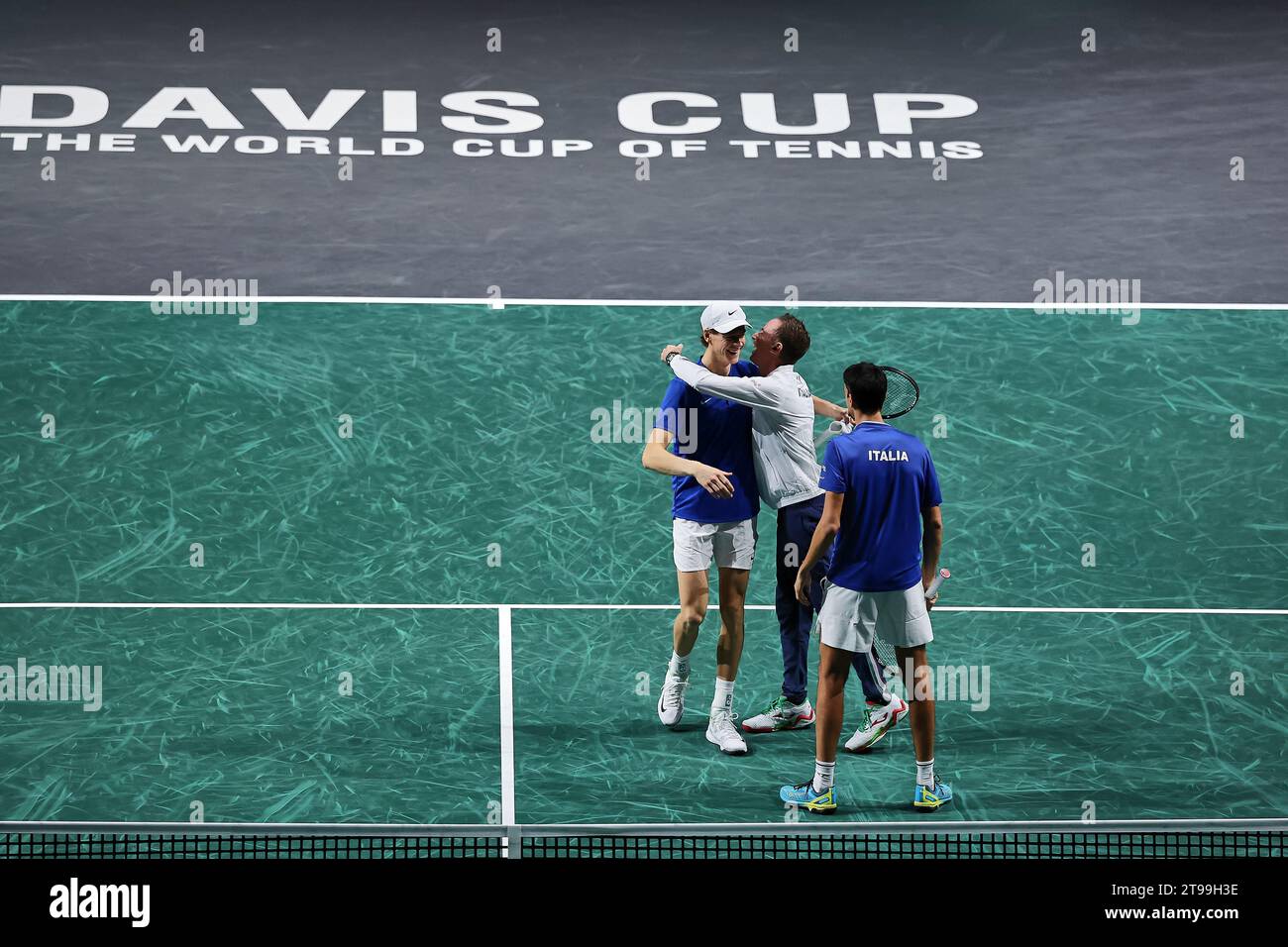 Malaga, Malaga, Spain. 23rd Nov, 2023. Jannik Sinner (ITA), Lorenzo Sonego (ITA), Filippo ...