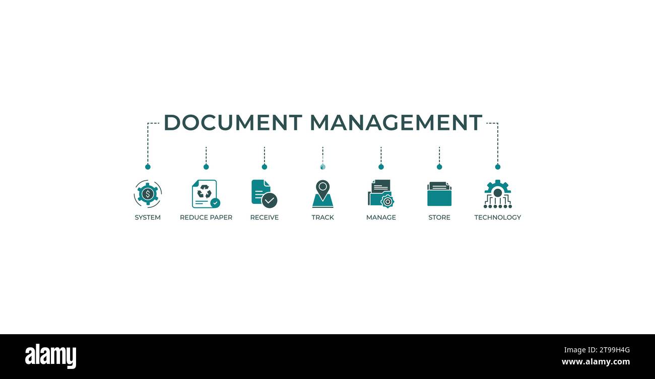 Document management banner hi-res stock photography and images - Alamy