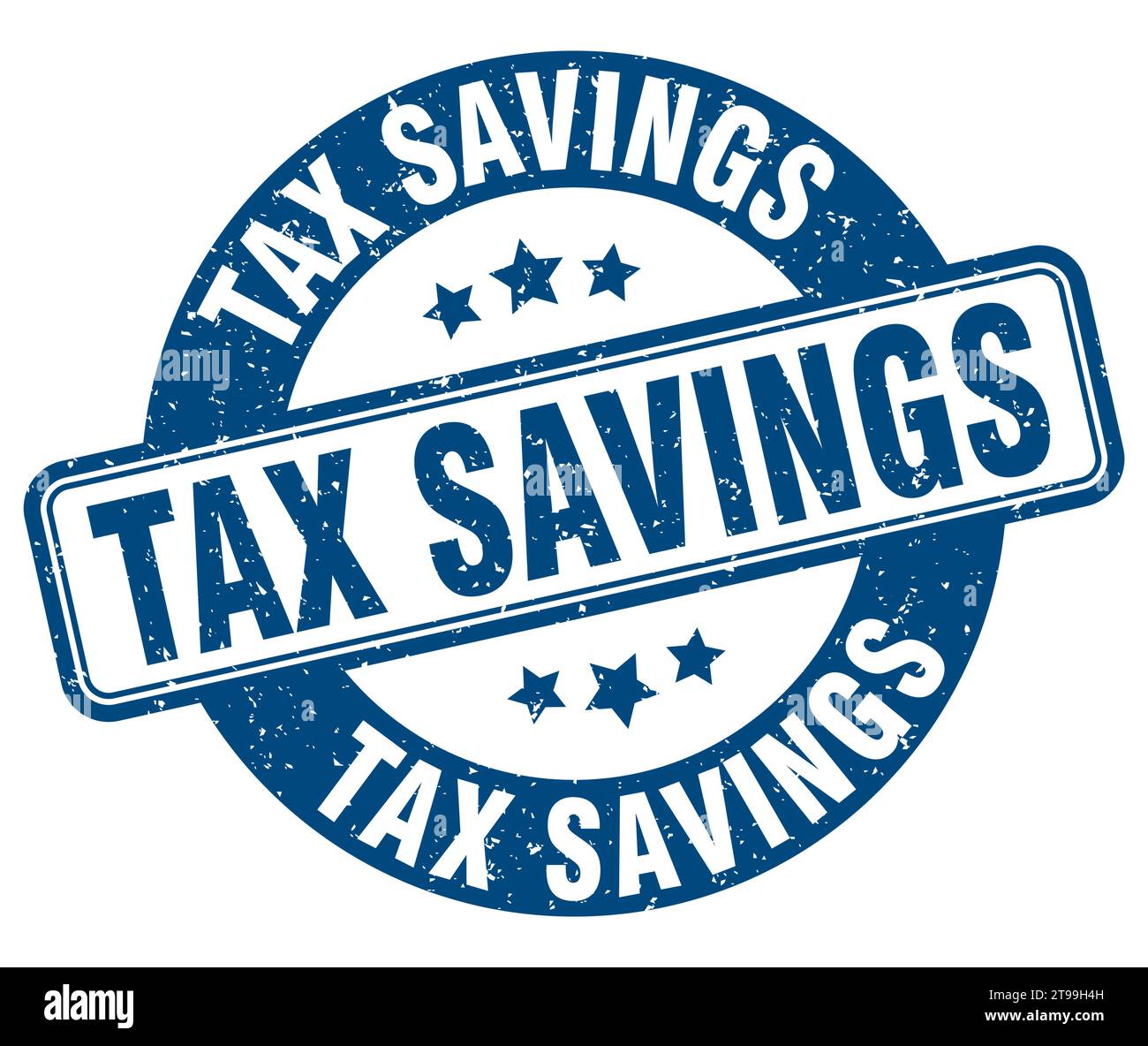 tax savings stamp. tax savings sign. round grunge label Stock Vector ...