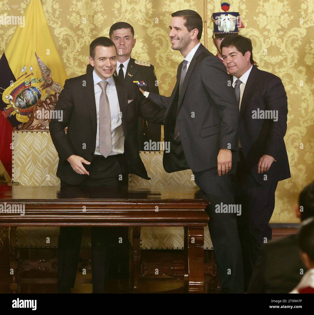 DANIEL NOBOA POSESIONA MINISTROS Quito 23 de noviembre 2023. El ...