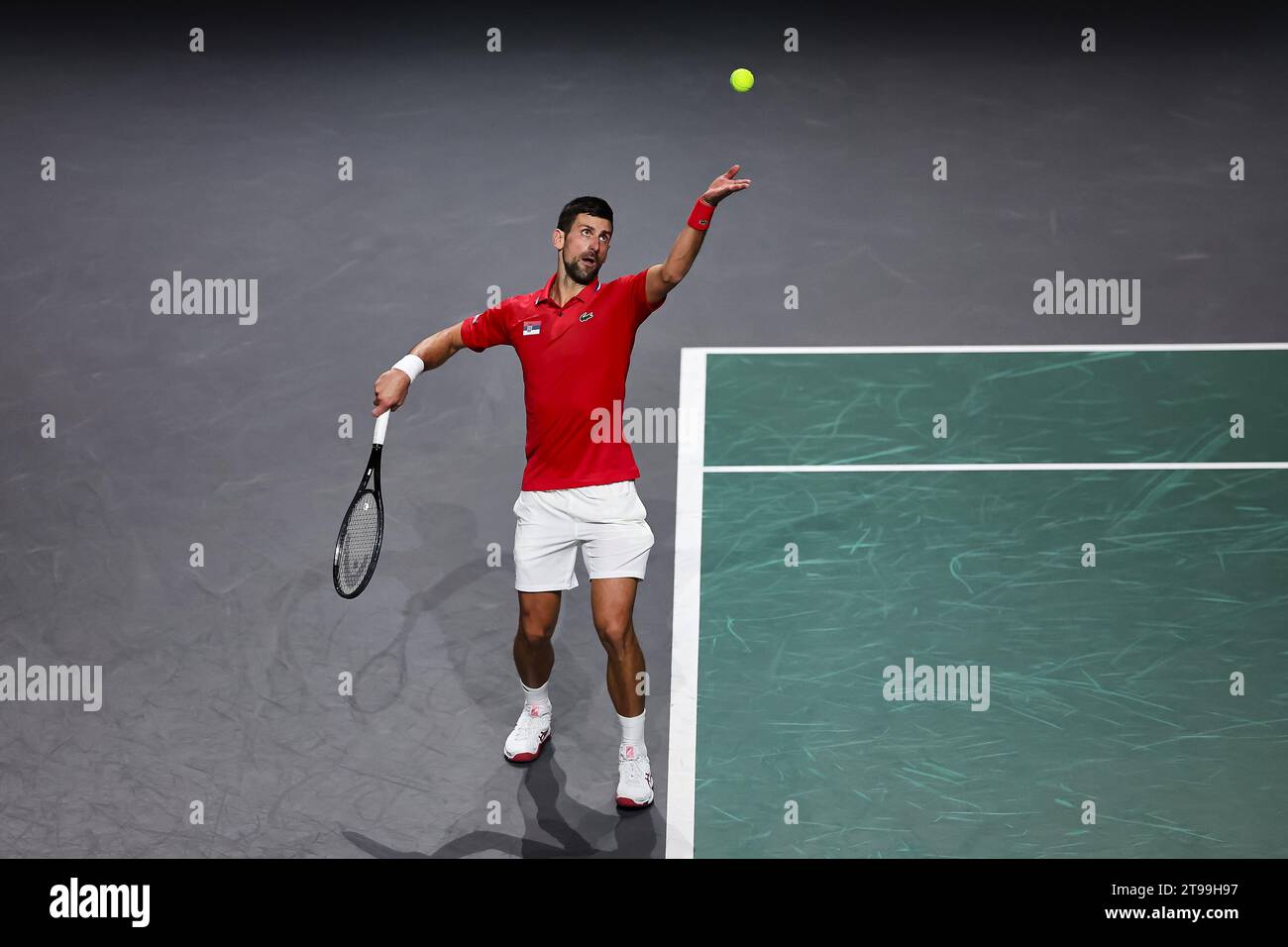 Malaga, Malaga, Spain. 23rd Nov, 2023. Novak Djokovic (SRB) in action ...
