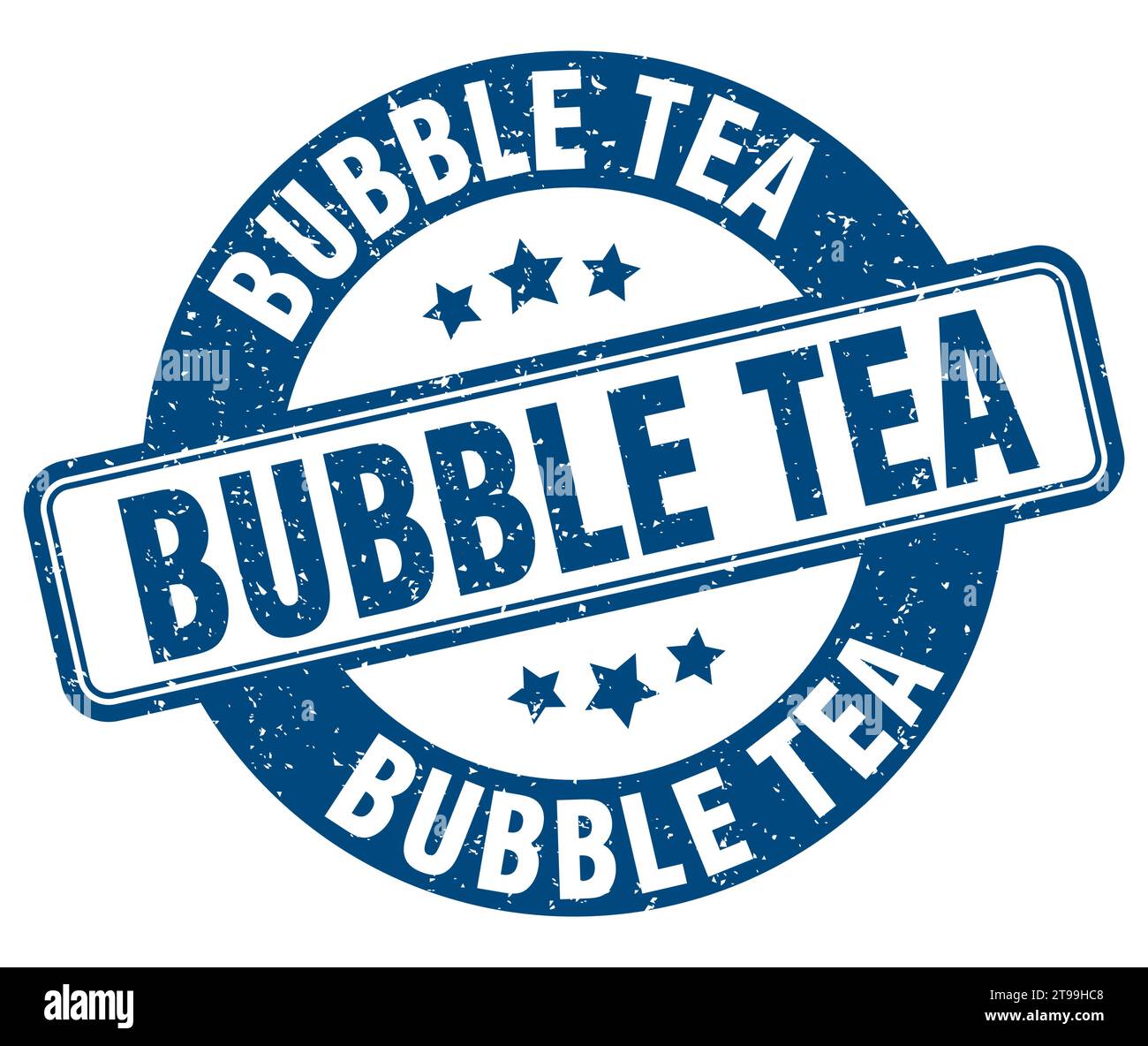 bubble tea stamp. bubble tea sign. round grunge label Stock Vector ...