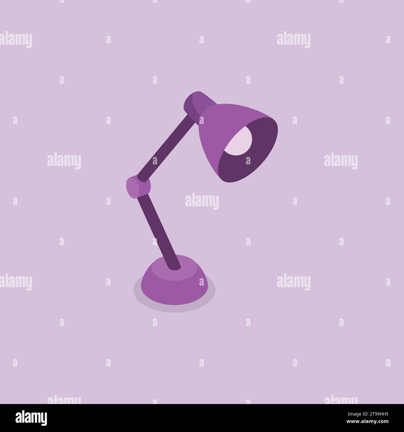 Table lamp icon for office flat illustration of office table lamp ...