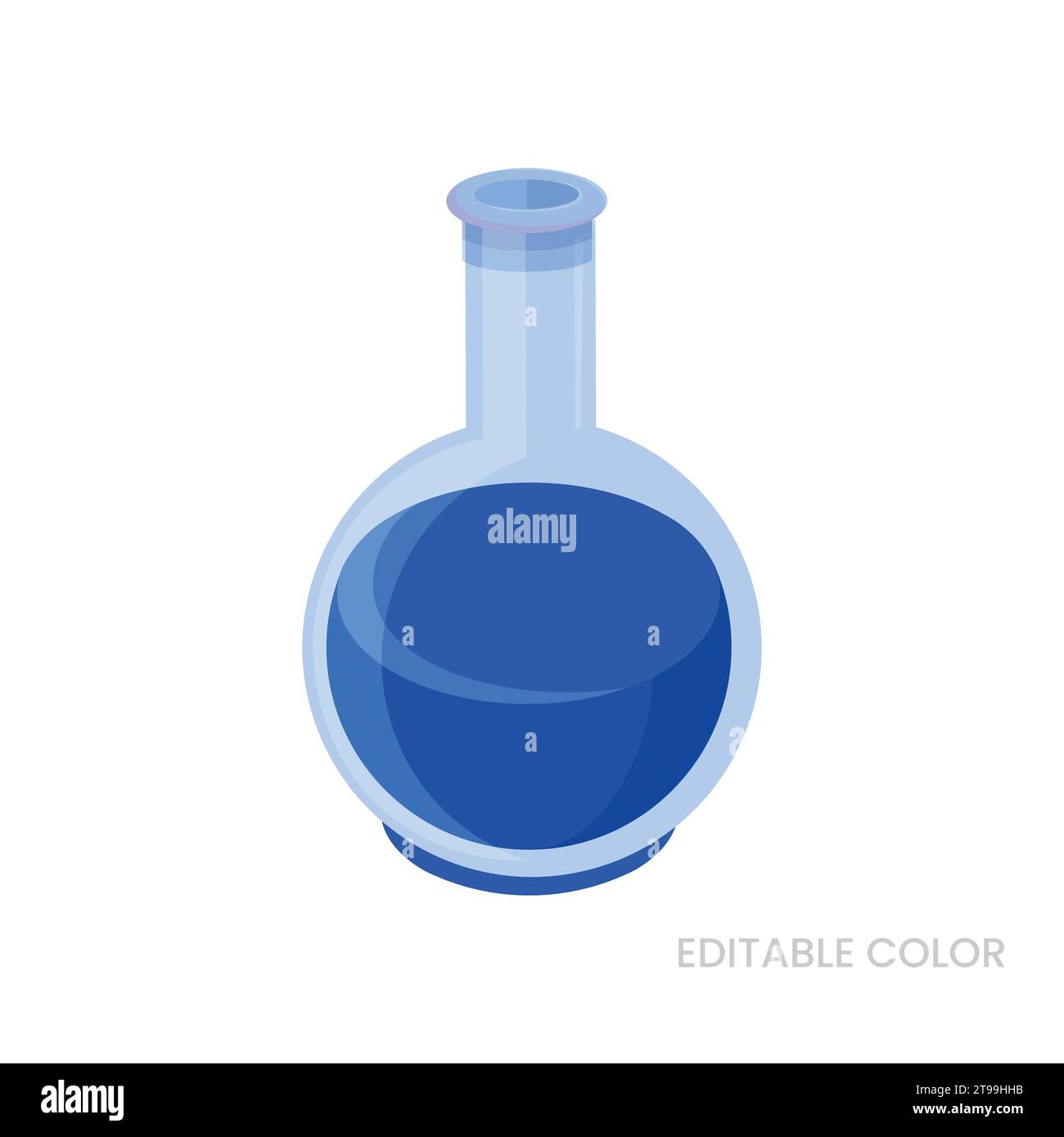Blue bottle potion icon isolated Stock Vector Images - Alamy