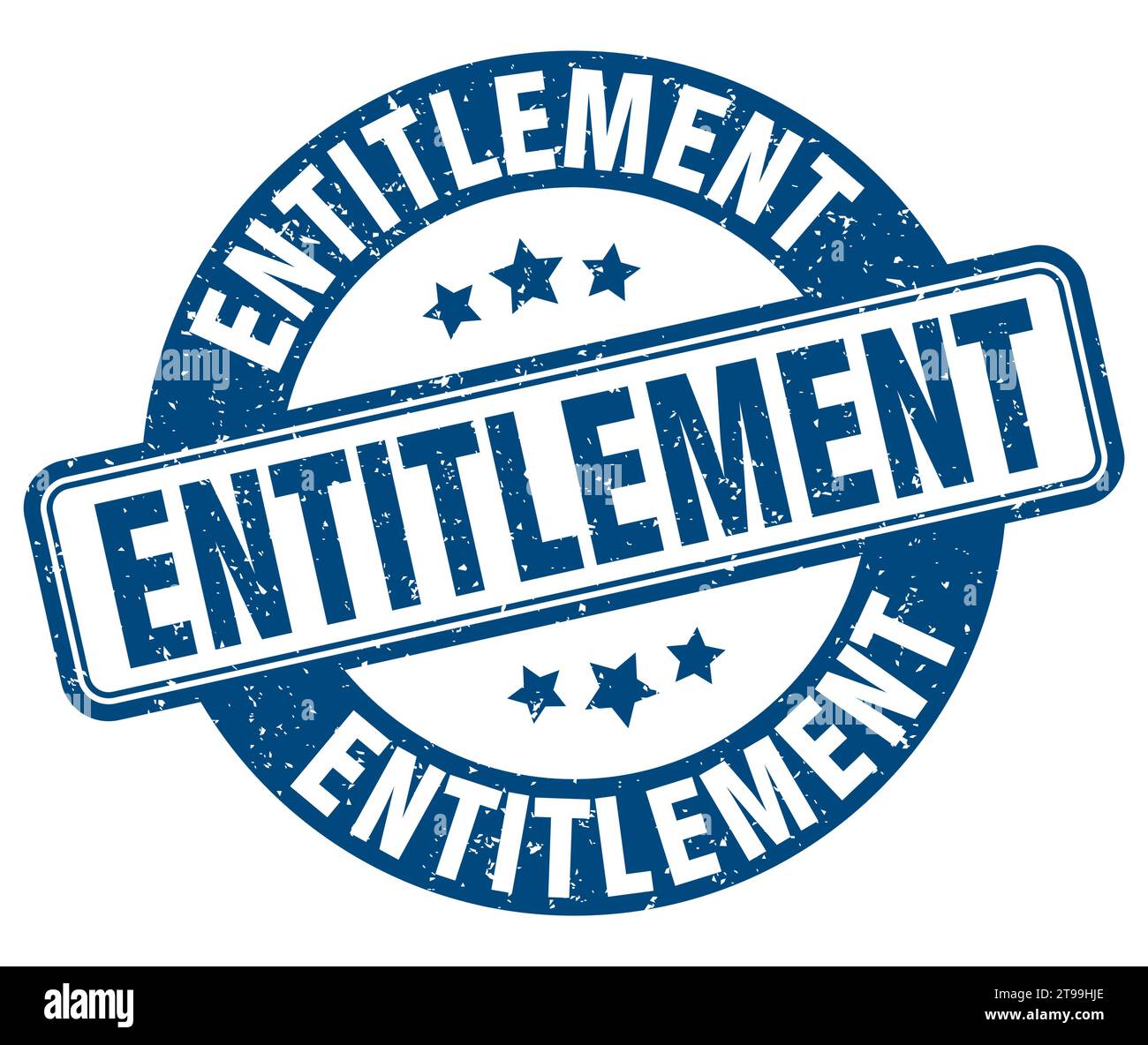 entitlement stamp. entitlement sign. round grunge label Stock Vector ...
