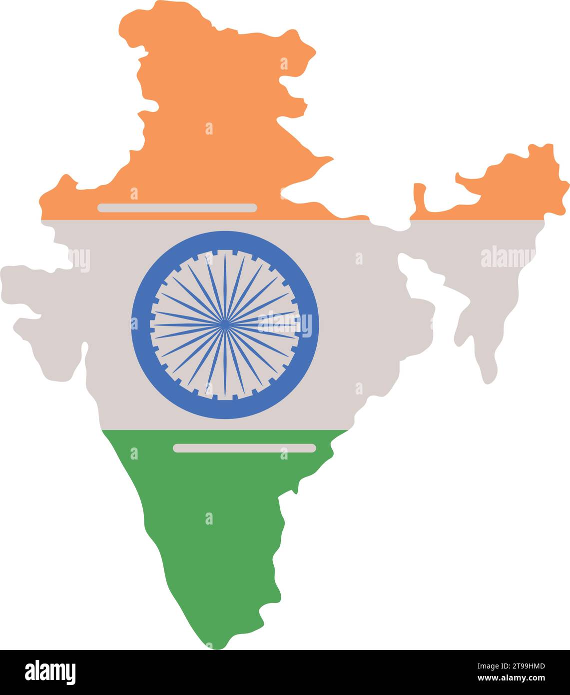 republic day india map and flag Stock Vector Image & Art - Alamy