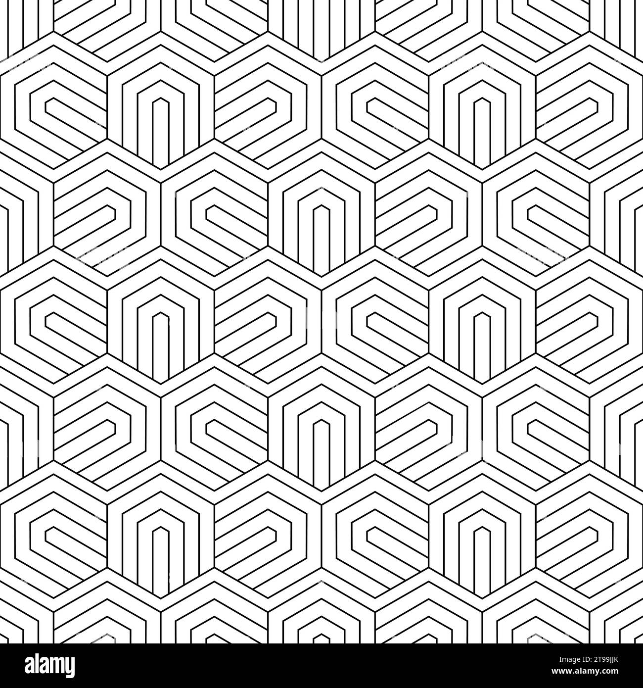 Seamless Hexagon Pattern
