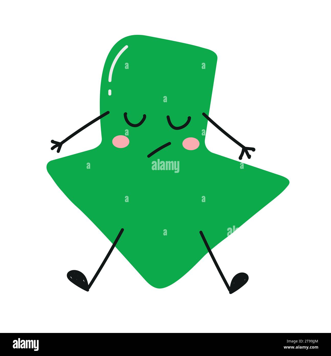 Funny cute happy arrow ,baby face,kawaii characters . Vector child ...