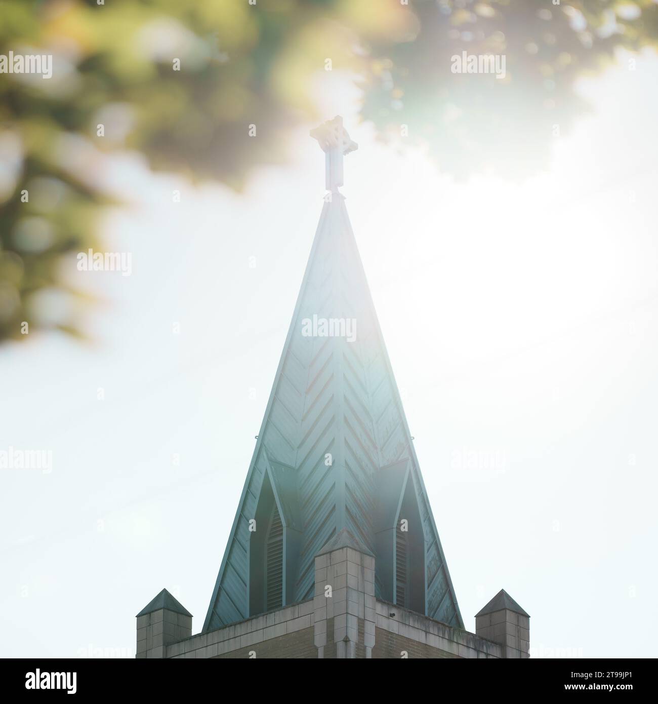 The church rooftop Stock Photo - Alamy