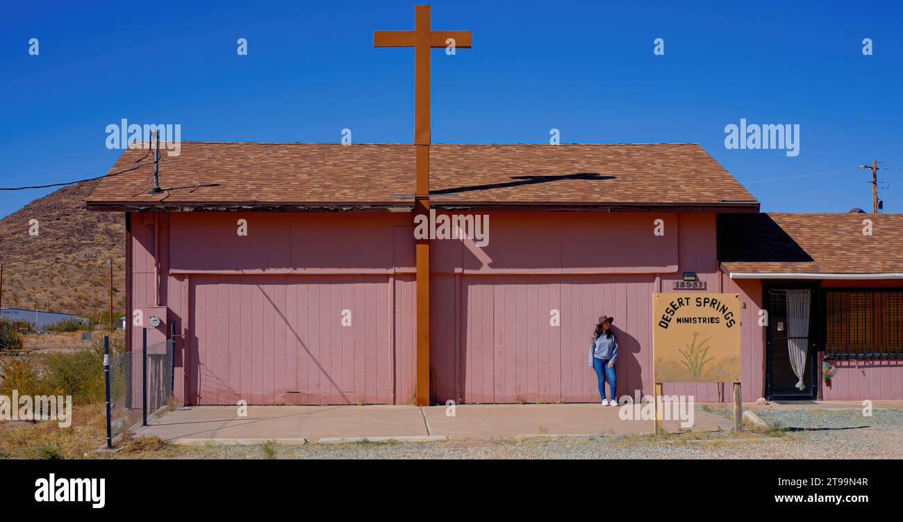 Church in Dolan Springs Arizona Stock Photo - Alamy