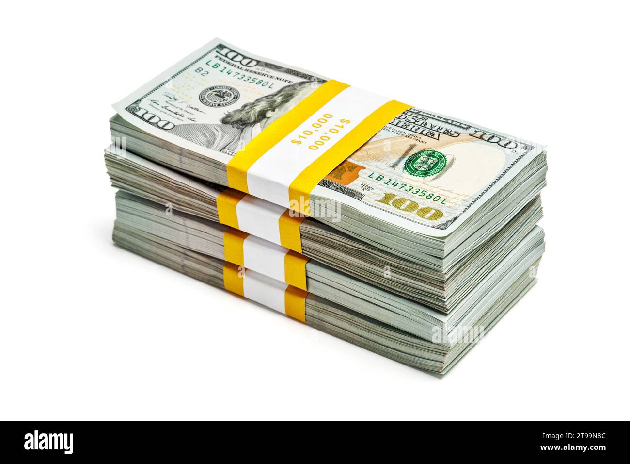 Bundles of 100 US dollars 2013 edition banknotes Stock Photo - Alamy