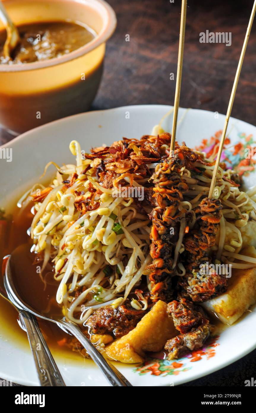 Lontong Mie is a traditional food from Java, Indonesia. Made from ...