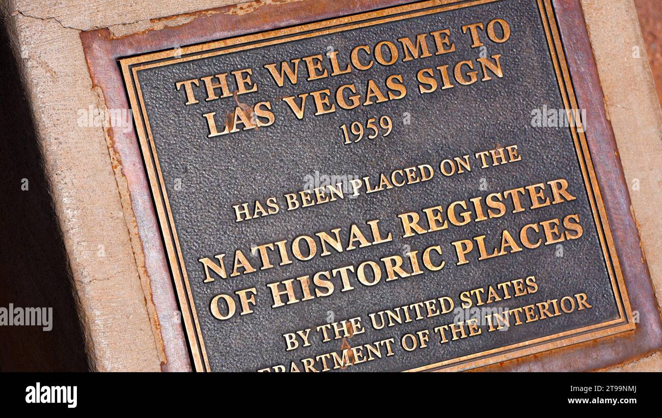 Las Vegas Welcome sign is a famous landmark Stock Photo - Alamy