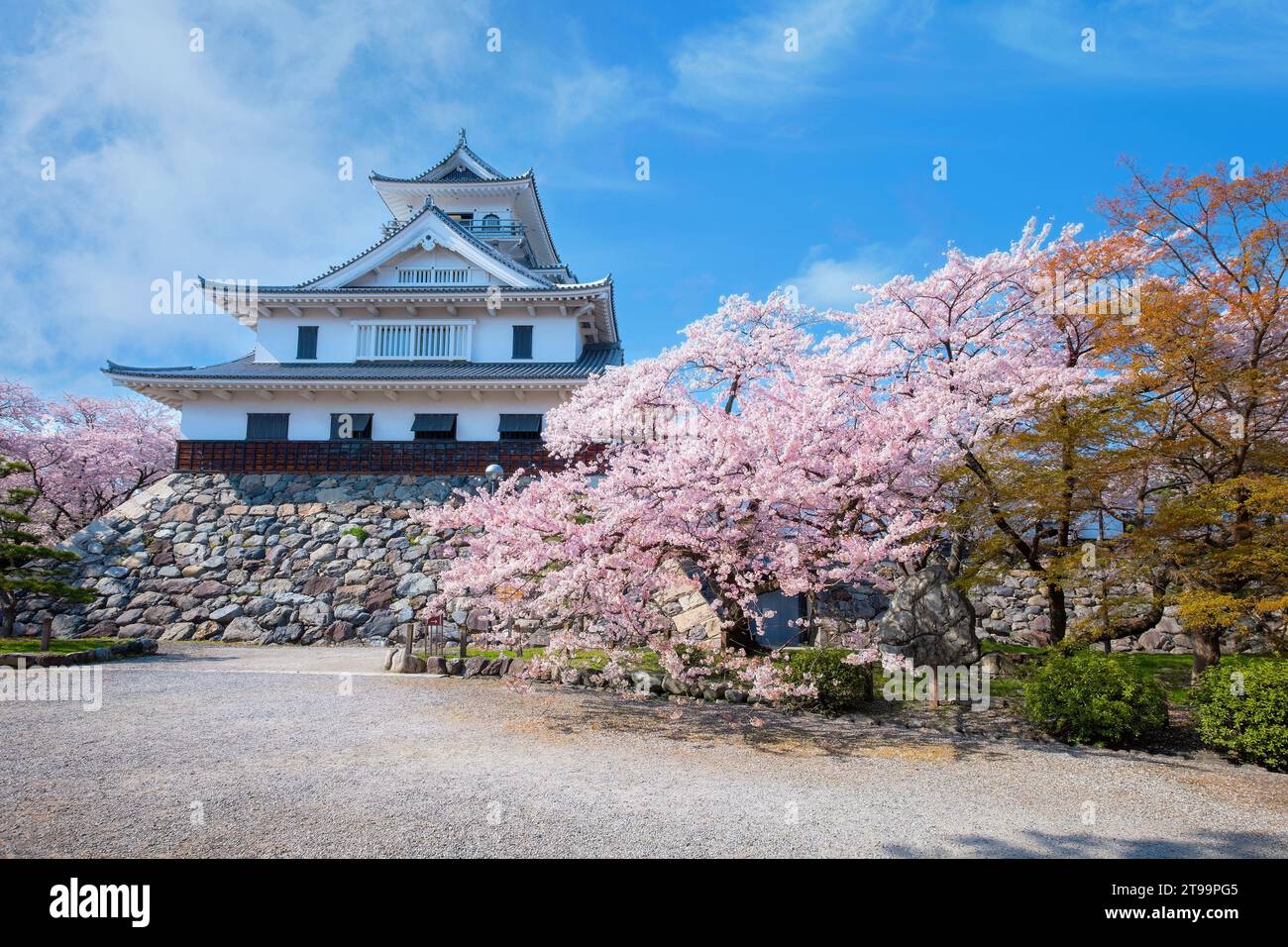 Shiga, Japan - April 3 2023: Nagahama Castle built by feudal lord ...