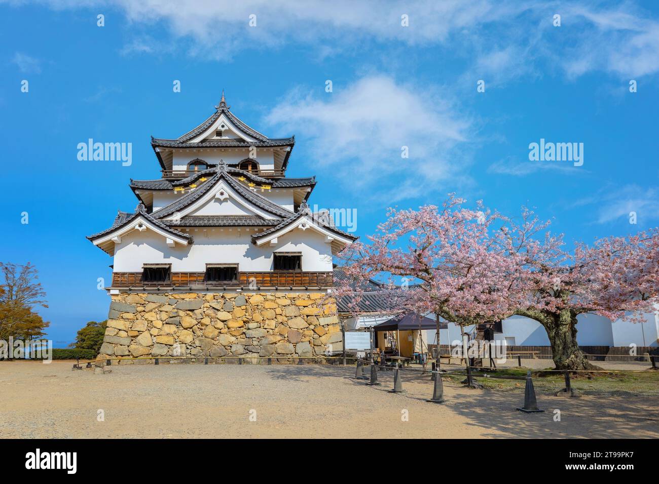 Shiga, Japan - April 3 2023: Hikone Castle completed in 1622, a ...