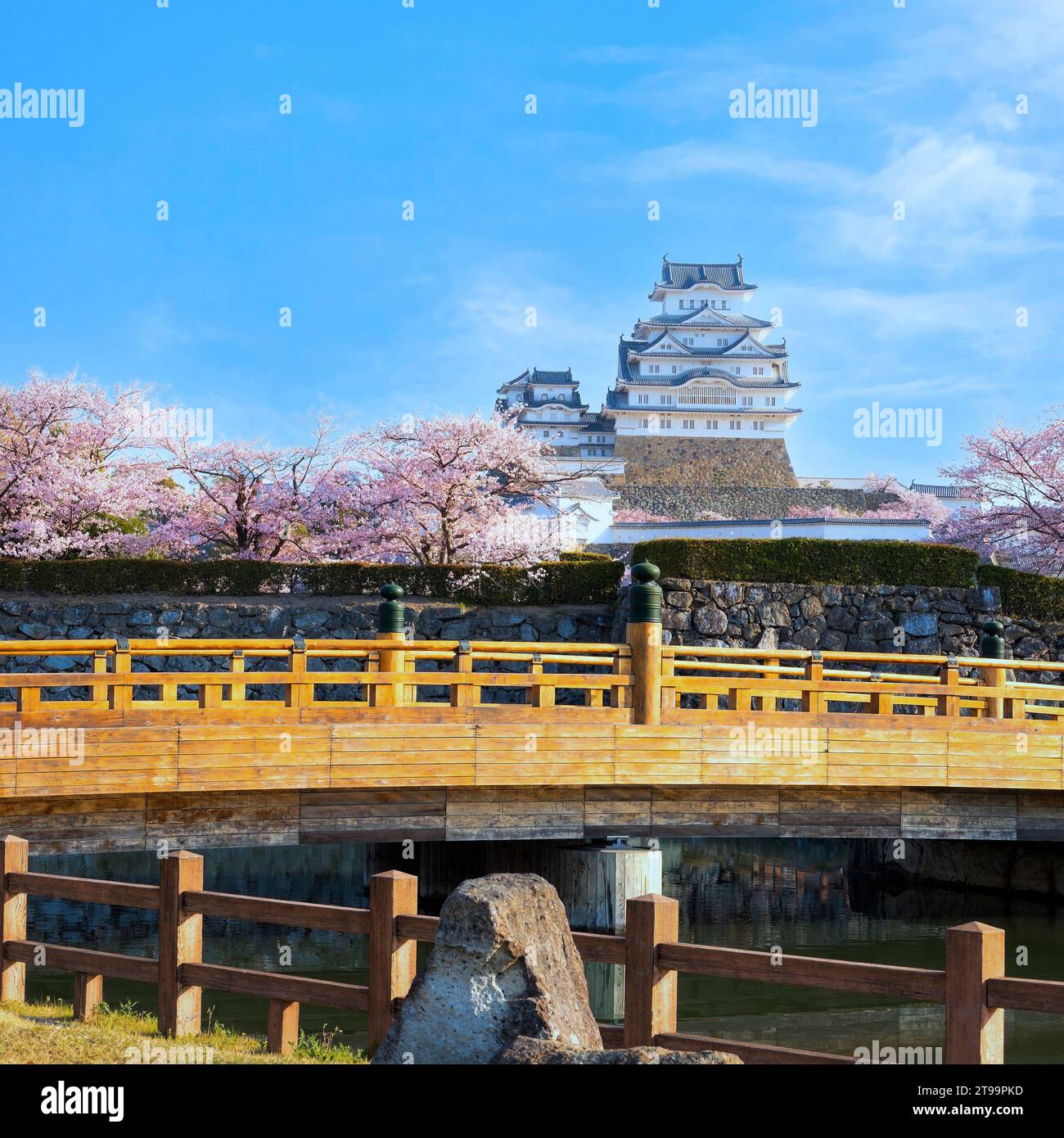 Hyogo, Japan - April 4 2023: Himeji Castle AKA White Heron Castle with ...