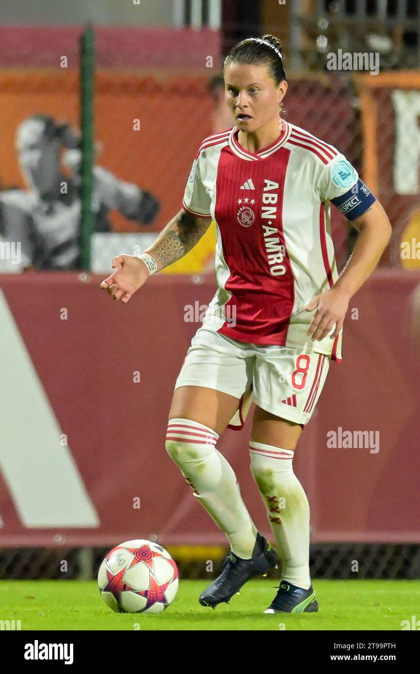 Rome, Italy, 23 Nov, 2023 Sherida Spitse of Ajax at the Roma vs Ajax ...
